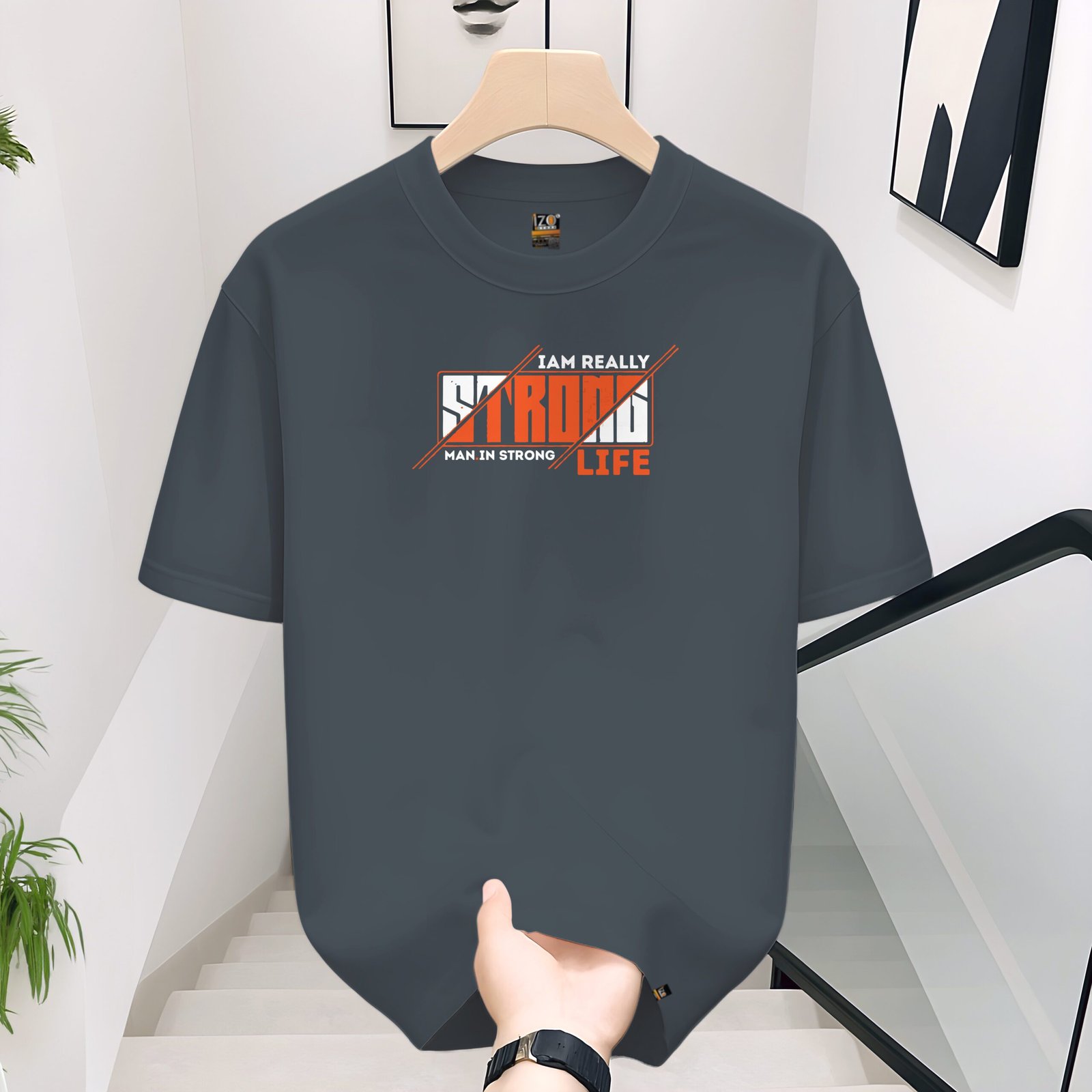 Strong life Dark Gray - over size | IZO Stores - IZO Store