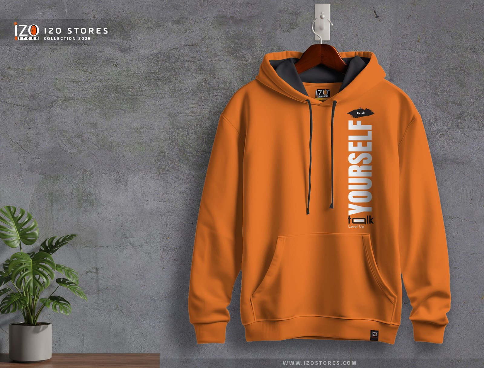 Talk Self Orange - Hoodie for Men | IZO Store - IZO Store